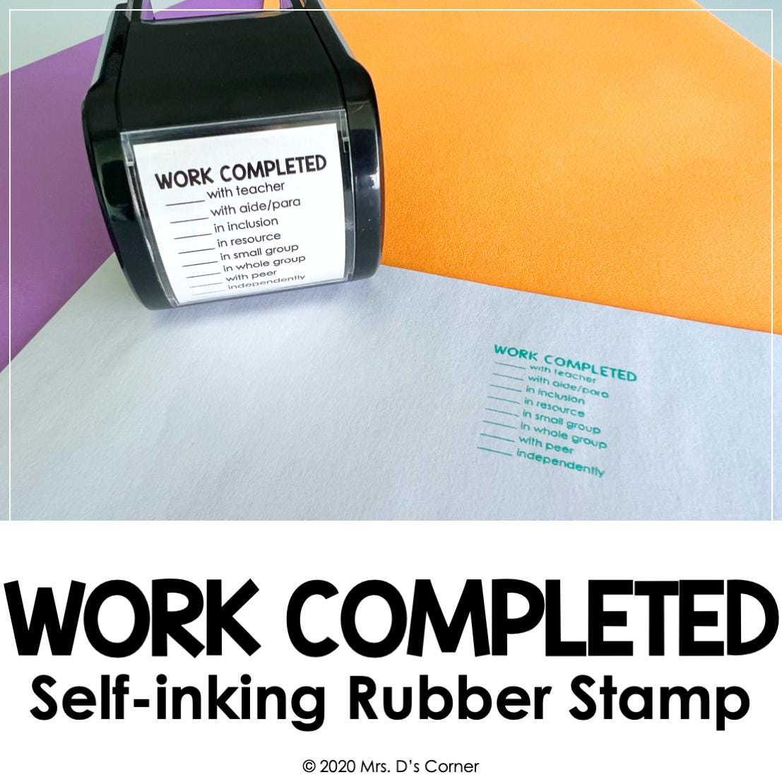 Work Completed in Self-inking Rubber Stamp | Mrs. D's Rubber Stamp ...