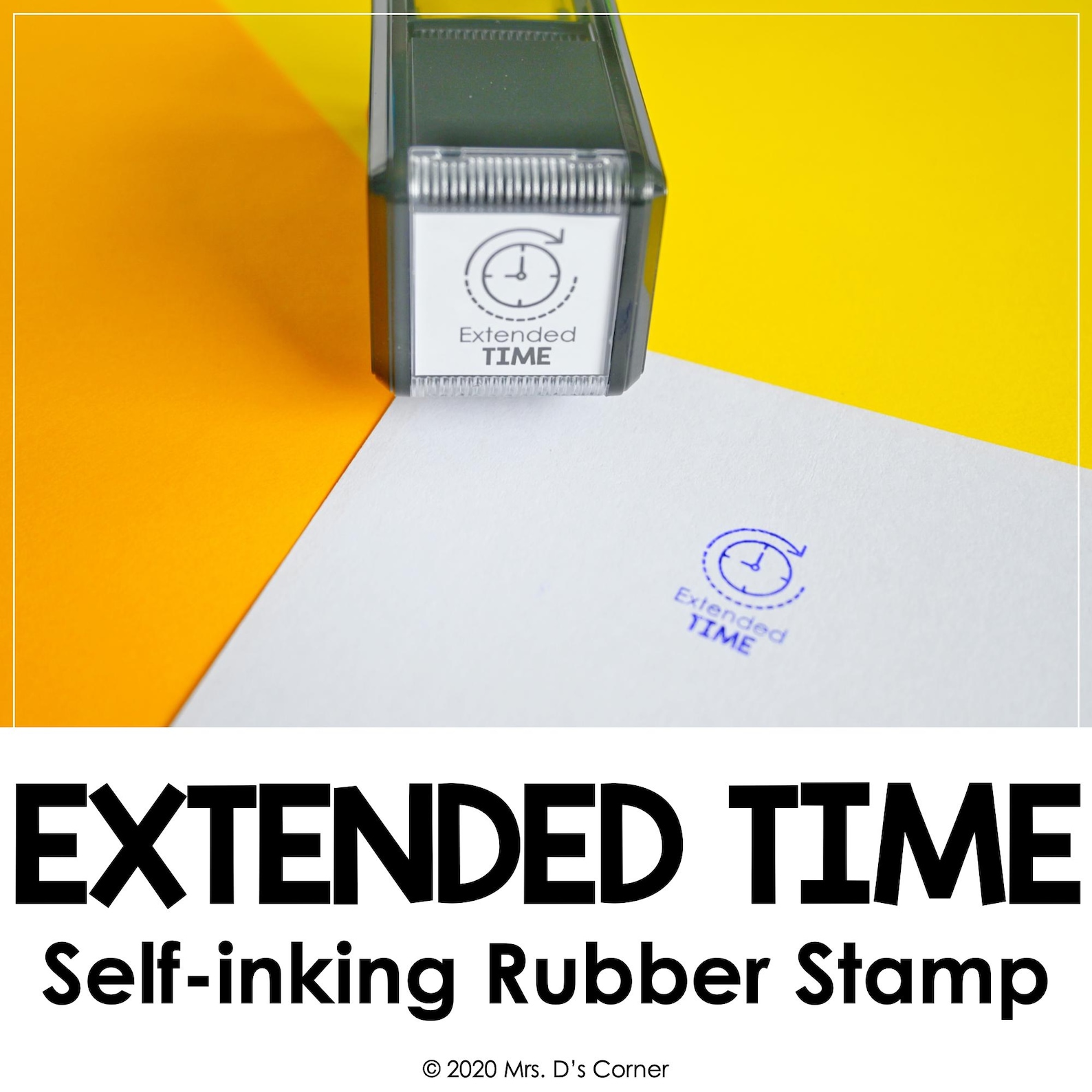 Extended Time Self-inking Rubber Stamp | Mrs. D's Rubber Stamp ...