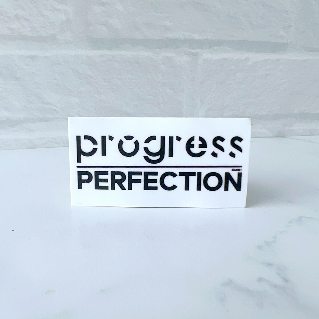 Progress Over Perfection Sticker Teacher Sticker Waterproof Vinyl ...