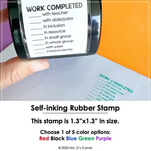 Work Completed in Self-inking Rubber Stamp Mrs. D's Rubber Stamp ...