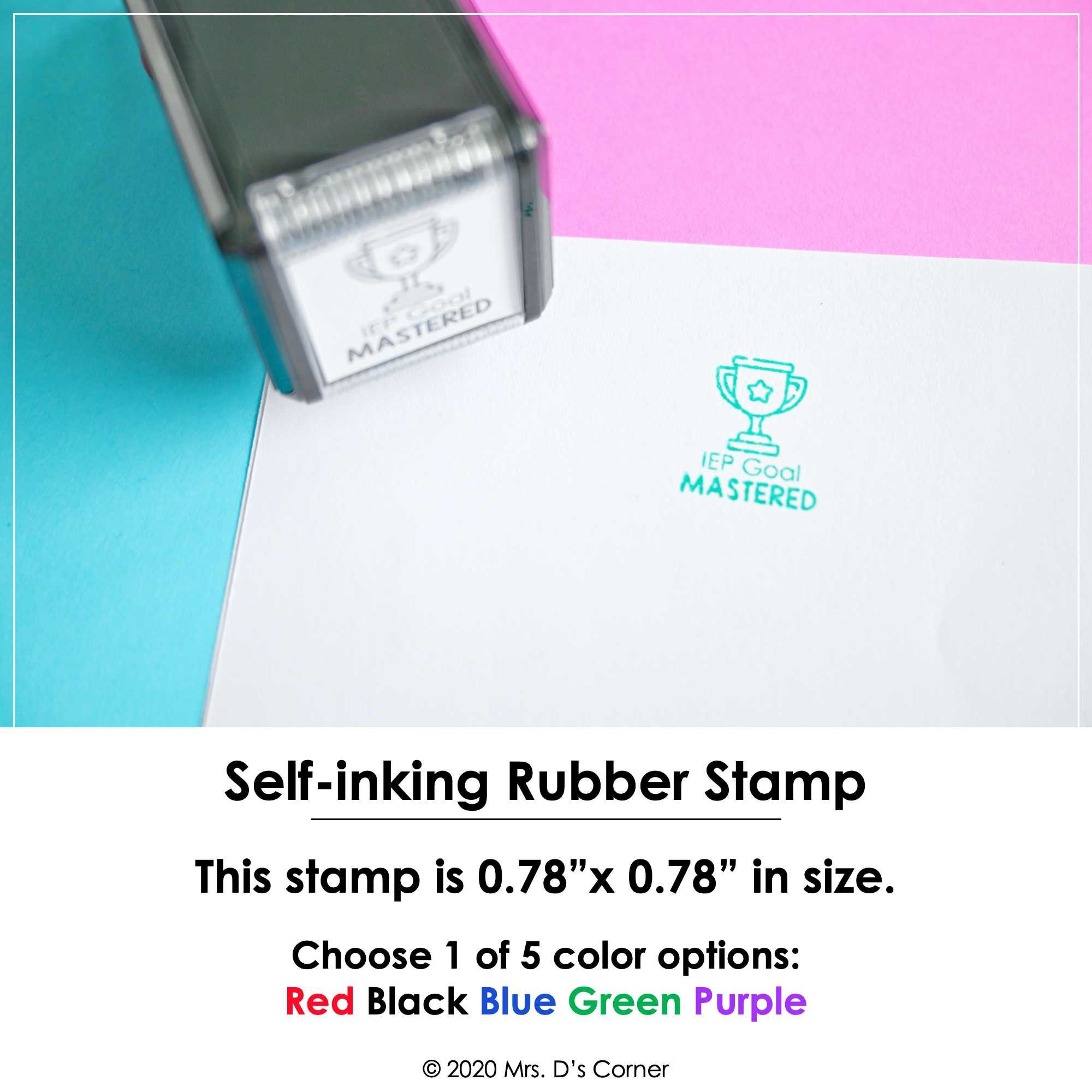 Goal Mastered Self-inking Rubber Stamp Mrs. D's Rubber Stamp Collection ...