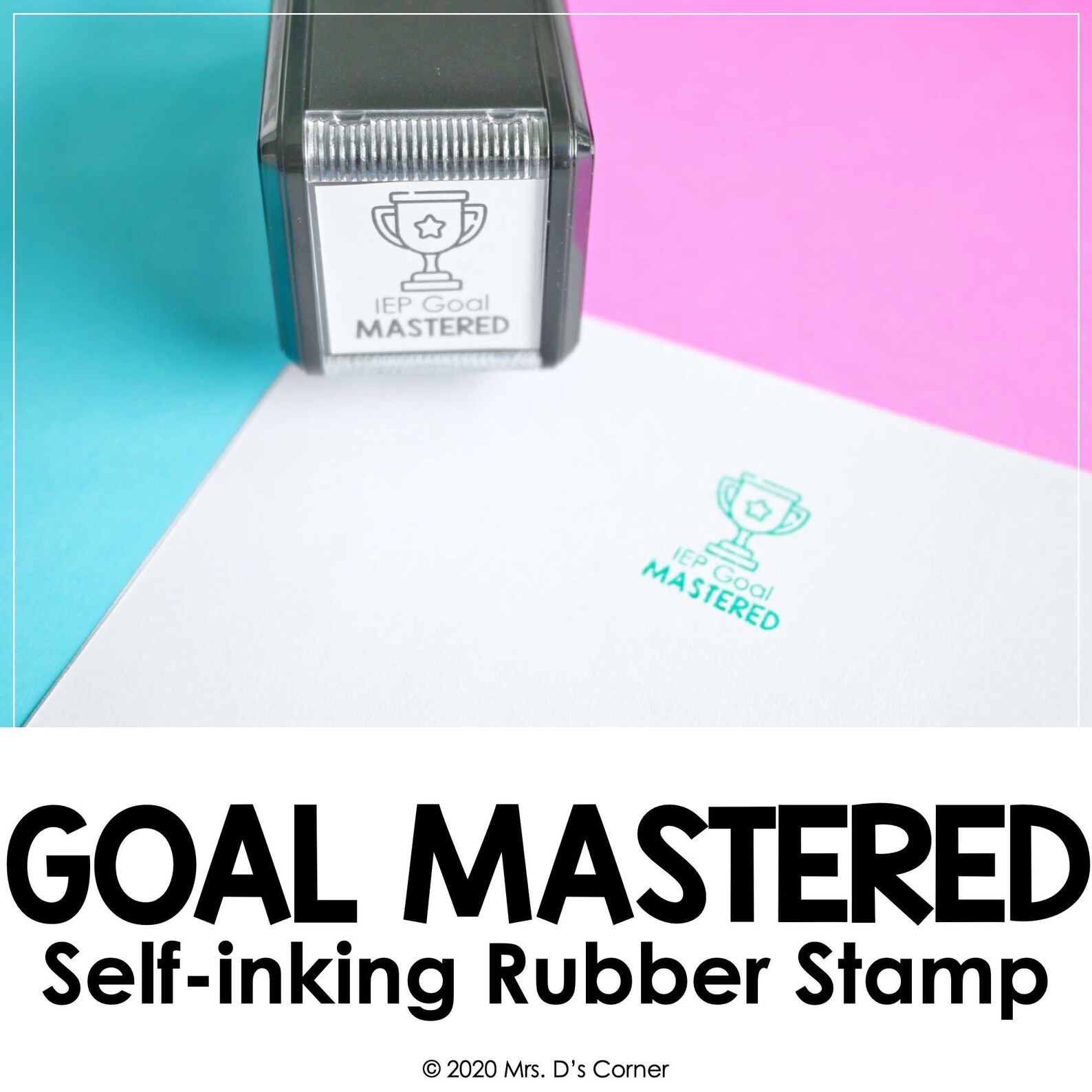 Goal Mastered Self-inking Rubber Stamp Mrs. D's Rubber Stamp Collection ...
