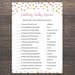 Pink Gold Baby Shower Games Celebrity Baby Name Game - Etsy