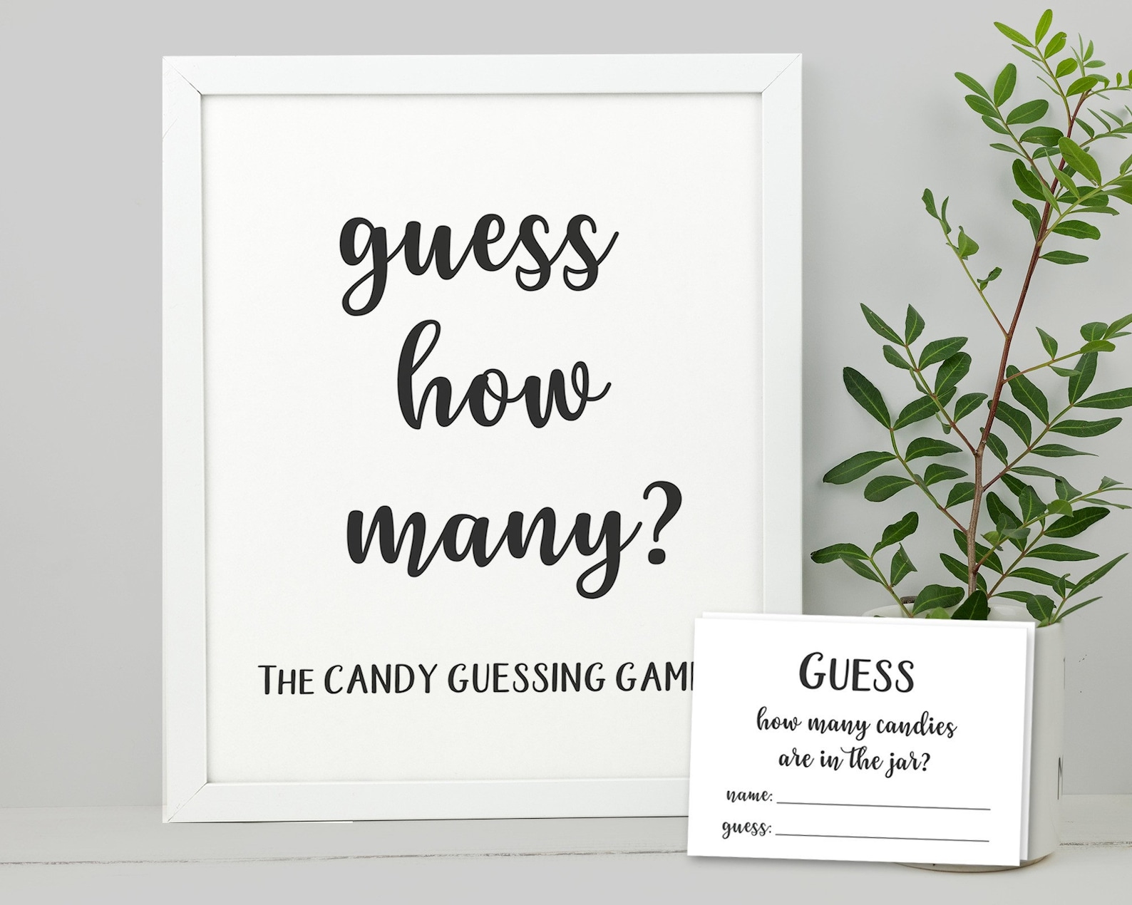 Candy Guessing Game Guess How Many Candies Are in the Jar - Etsy Canada