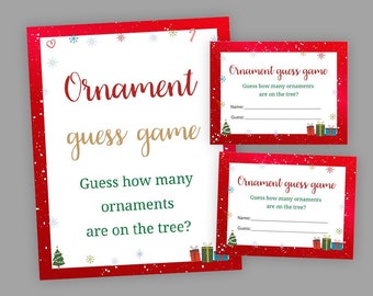 Christmas Guessing Game - Etsy