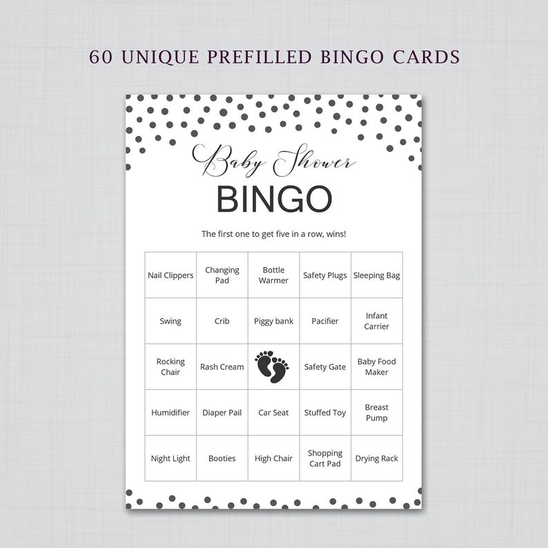 60-prefilled-baby-bingo-cards-black-and-white-baby-shower-etsy