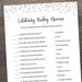 Silver Baby Shower Games Celebrity Baby Name Game Printable - Etsy