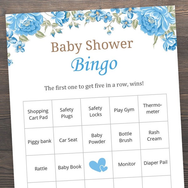 Baby Shower Bingo - Etsy