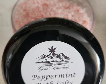 Peppermint & Eucalyptus Bath Salts 1 Lb Bath Salts 16 Oz Bath Soak Foot ...