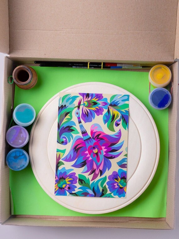 DIY Painted Plate Personalized Gift DIY Craft Kit for | Etsy