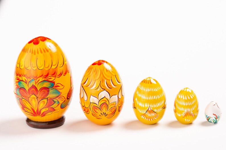 Nesting Doll Chicken Wooden Chick Stacking Toys Hand Painted - Etsy