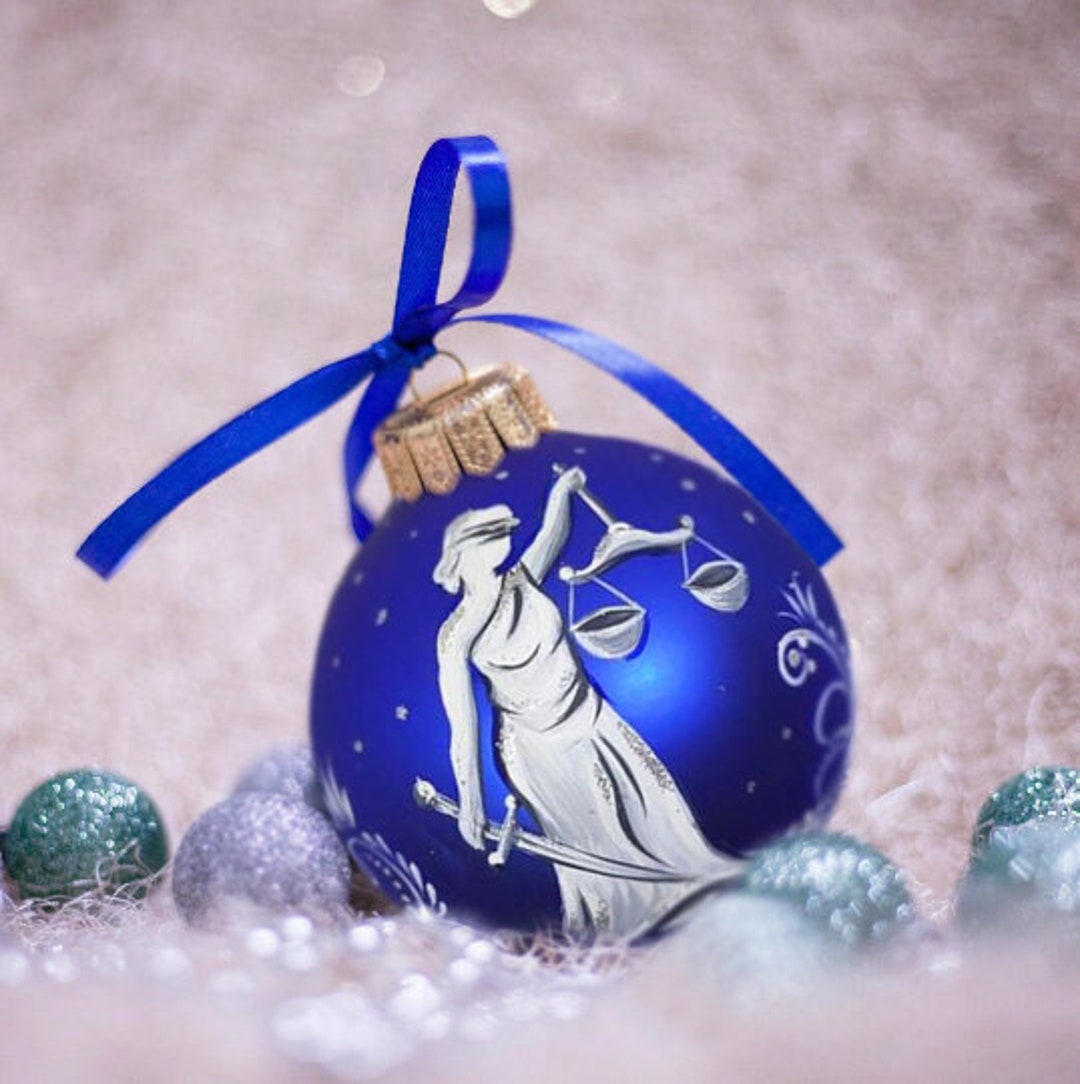 Lawyer Gift Personalized Christmas Ornament Hand Painted Glass - Etsy