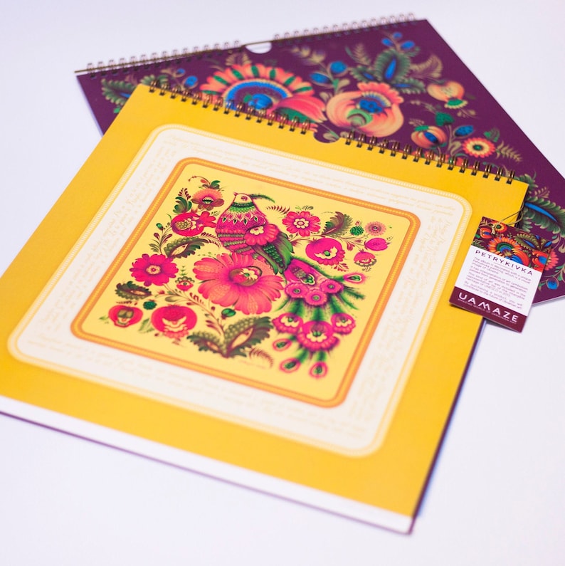 Ukrainian Art Print Poster Set Petrykivka Vintage Wall - Etsy