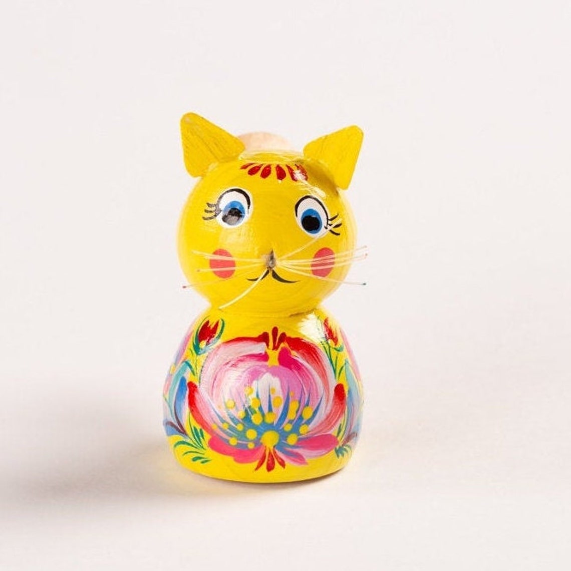 Petrykivka Wooden Cat Whistle for Girls and Boys Folk Art | Etsy