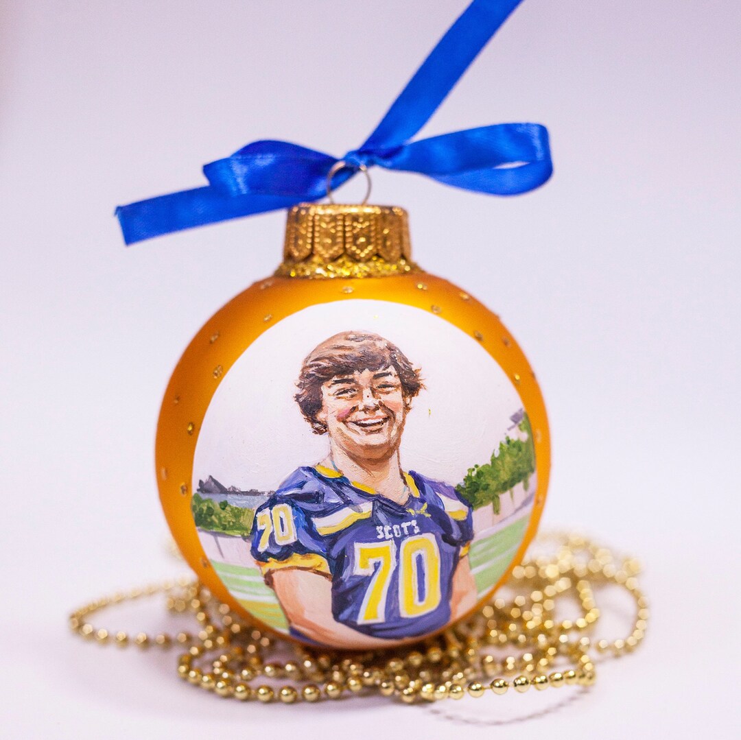 Personalisiertes Portrait vom Foto Portrait Ornament Handgemaltes ...