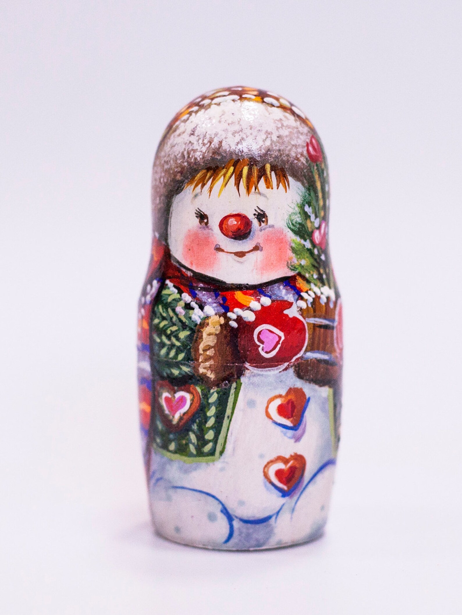 Wooden Snowman Nesting Dolls Winter Wood Decor Snowman Decor - Etsy