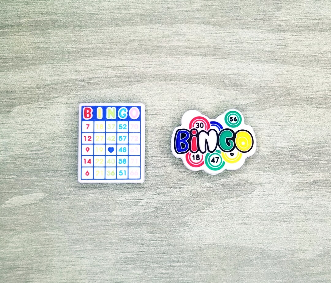 BINGO Silicone Focal Bead, Bingo Card, Bingo the Word, Beadable Pen ...