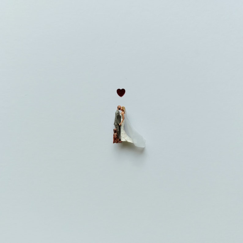 Personalised Miniature Figurine Bridal Couple Bride and Groom - Etsy
