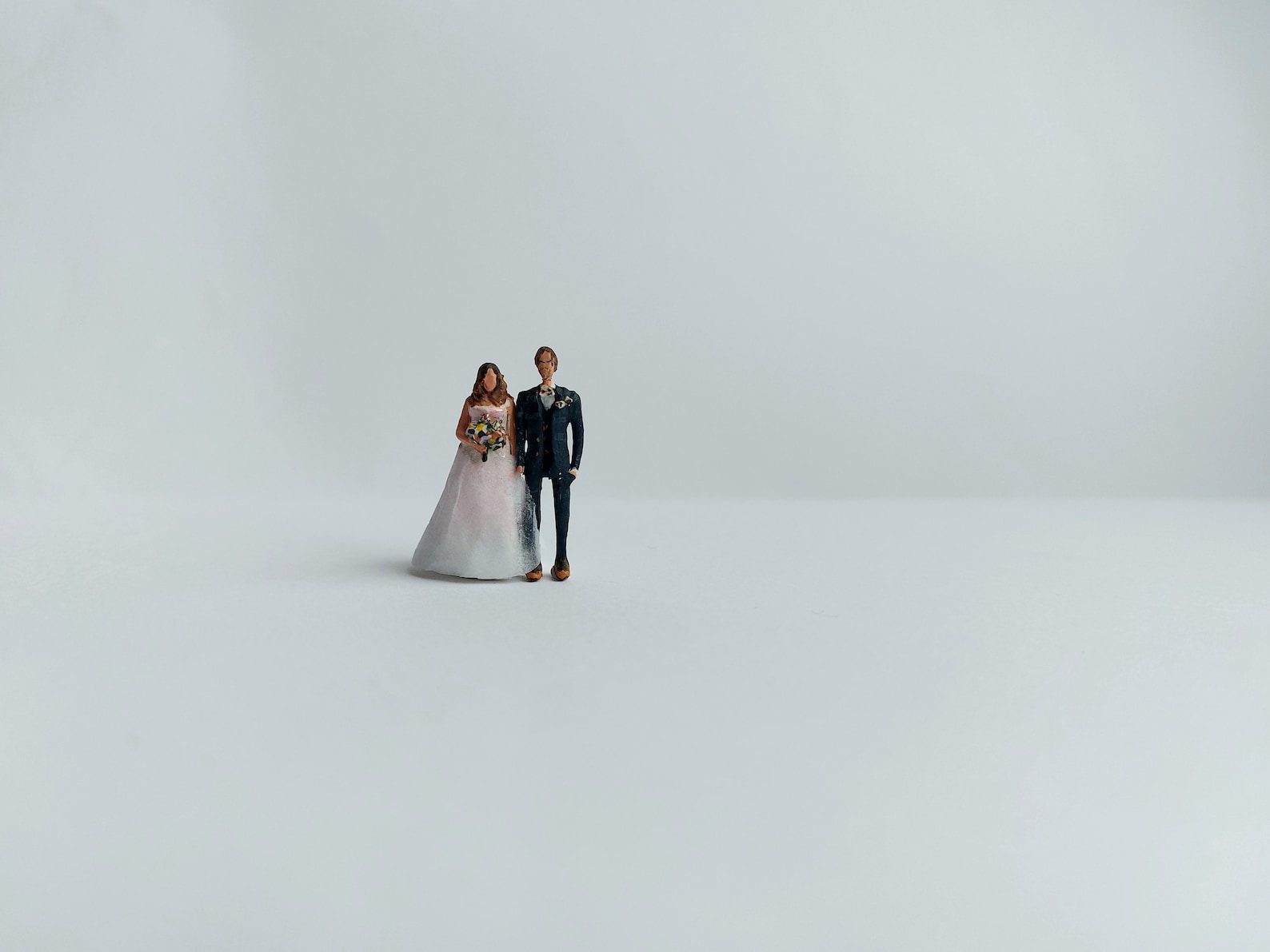 Personalised Miniature Figurine Bridal Couple Bride and Groom - Etsy