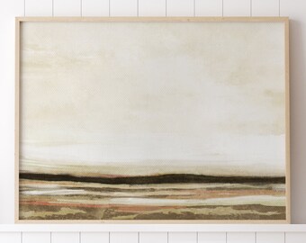 Neutral Wall Art Abstract Landscape Print Printable Wall | Etsy