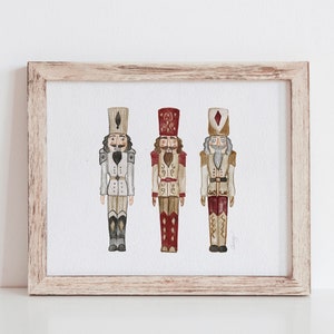 Vintage Nutcrackers Print, Christmas Printable Wall Art, Eclectic ...