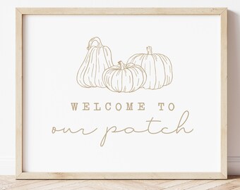 Welcome Fall Printable Art - Etsy