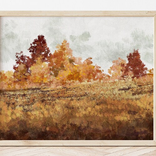 Fall Landscape Print Autumn Landscape Printable Wall Art - Etsy