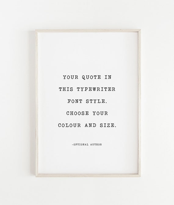 Custom Quote Print Custom Personalized Printable Art Custom | Etsy