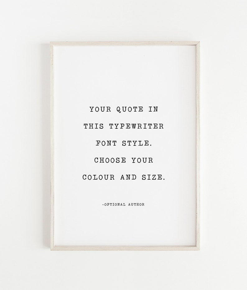 Custom Quote Print Custom Personalized Printable Art Custom | Etsy