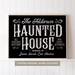 Custom Halloween Print, Haunted House Halloween Decor, Printable Wall ...