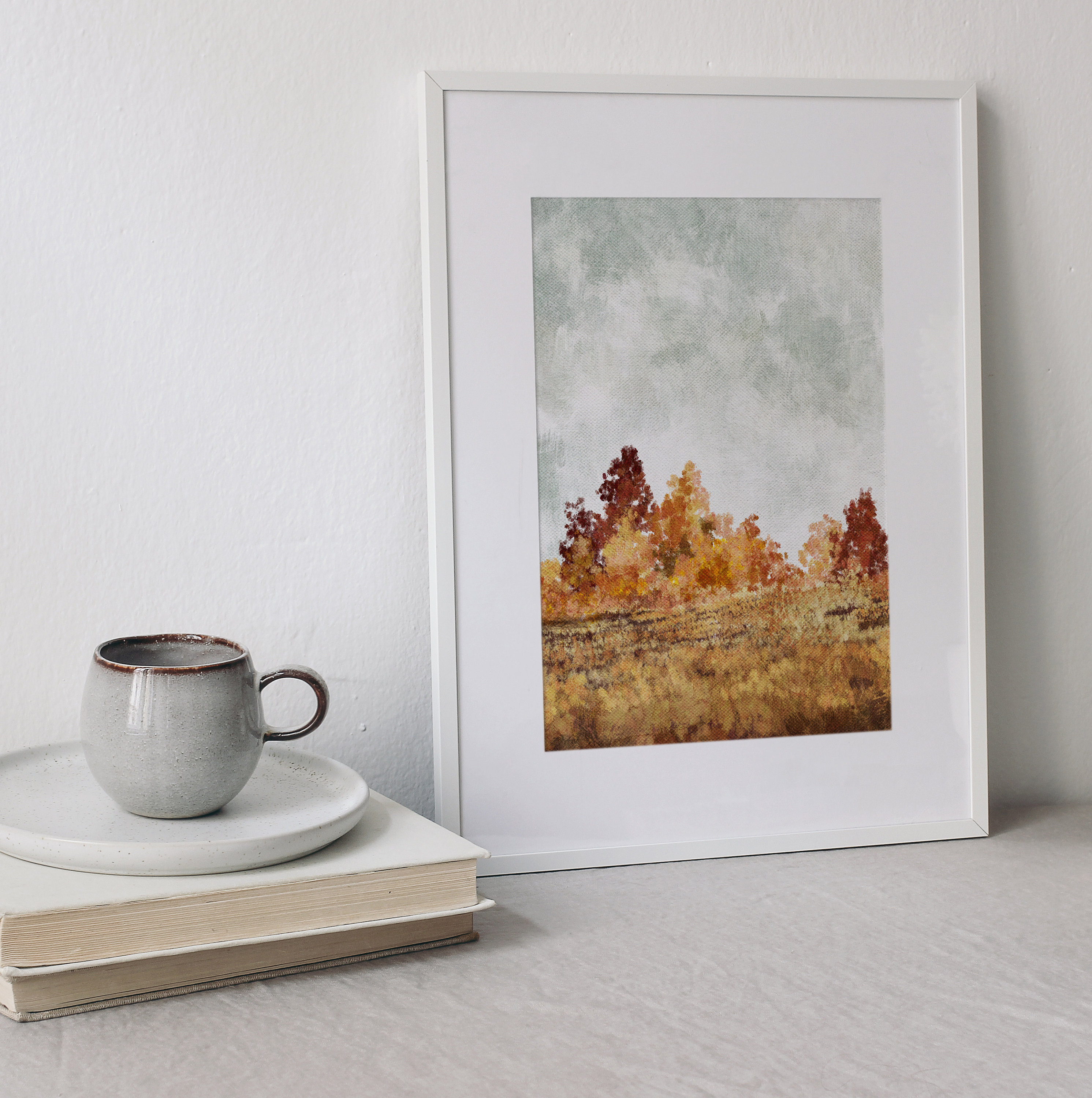 Fall Landscape Print, Autumn Landscape Printable Wall Art, Autumn ...