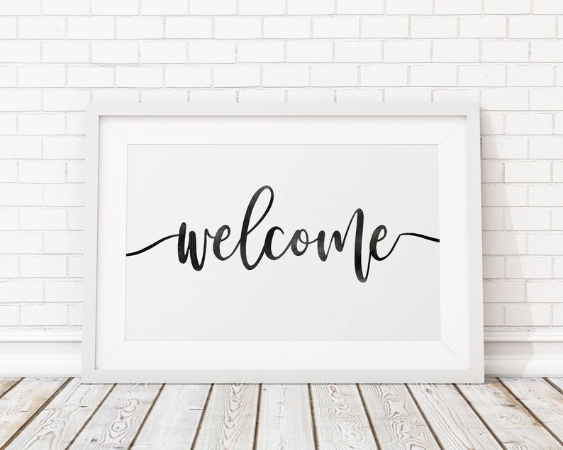 Rustic Welcome Sign/ Welcome Printable Art/ Welcome Sign/ | Etsy Rustic Welcome Sign/ Welcome Printable Art/ Welcome Sign/ | Etsy
