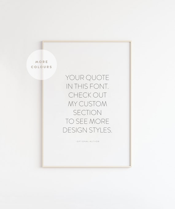 Custom Print Custom Printable Wall Art Personalized Prints | Etsy