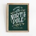 Vintage North Pole Printable Wall Art, Vintage Christmas Print, Old ...