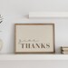 Give Thanks Print Thanksgiving Decor, Printable Wall Art, Beige ...