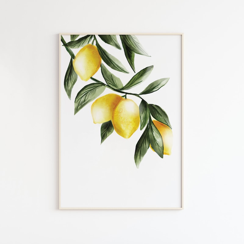 Lemon Print - Etsy