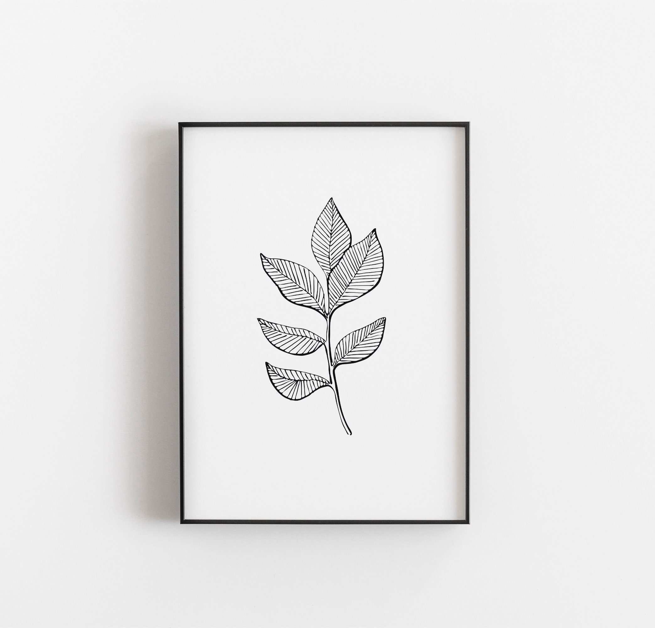 Botanical Prints Botanical Line Art Botanical Wall Art - Etsy
