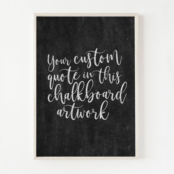 Chalkboard Quote - Etsy
