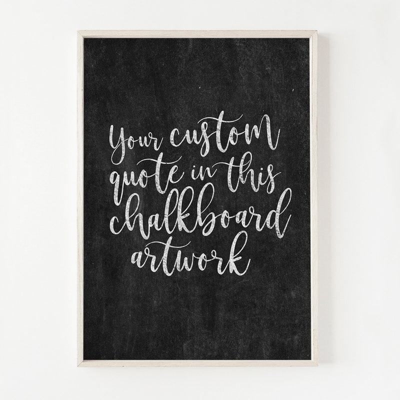 Chalkboard Print - Etsy