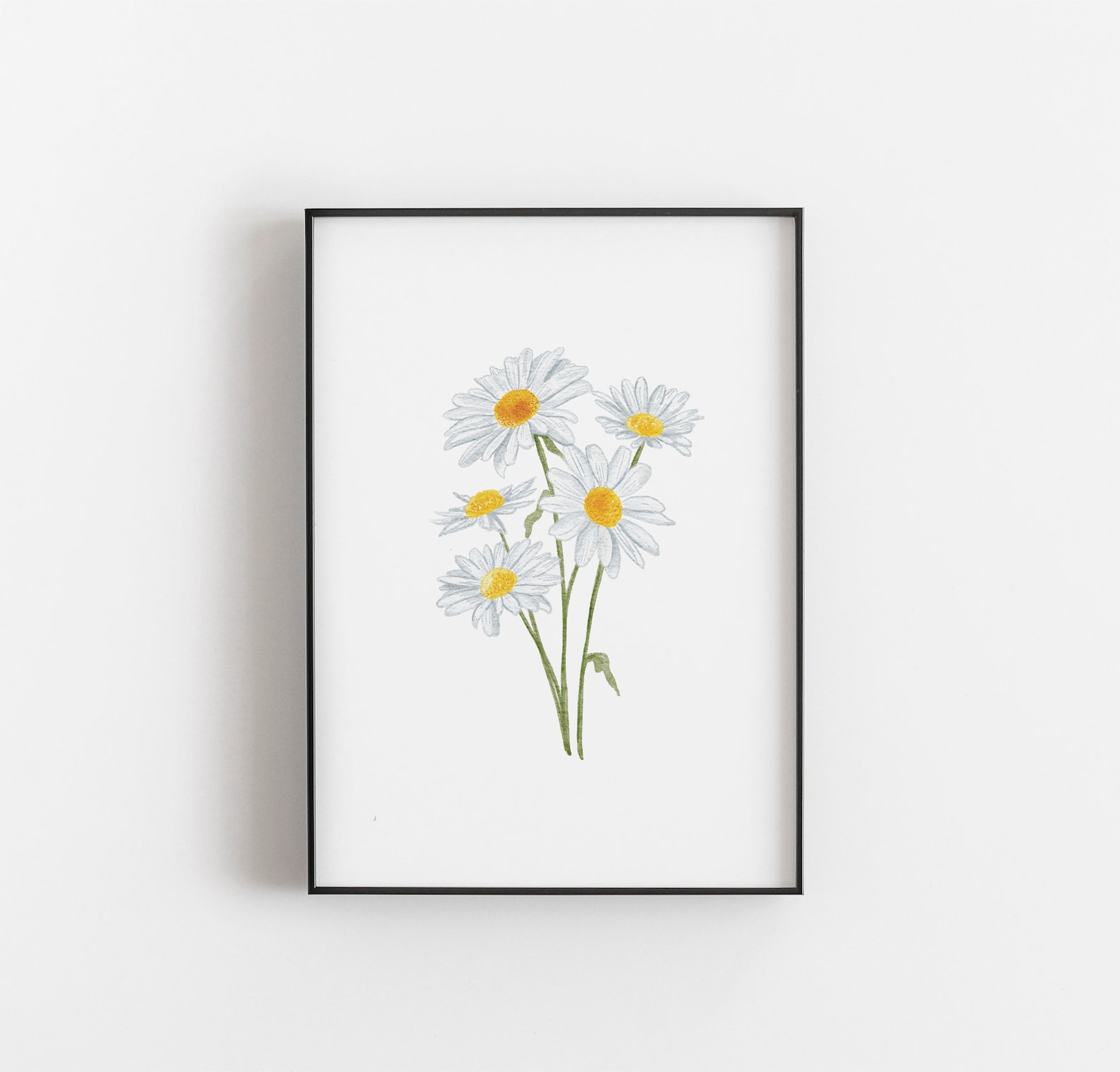 Daisy Print Daisy Printable Wall Art Daisy Wall Art Flower | Etsy