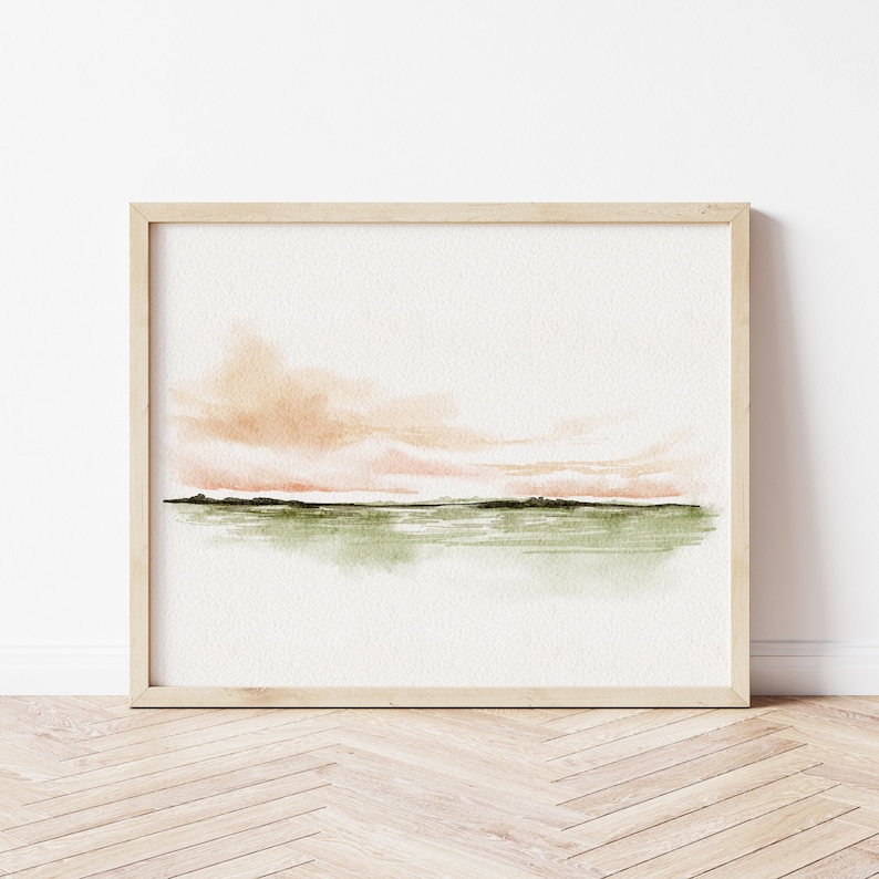 Spring Landscape Printable Wall Art Spring Landscape Print - Etsy