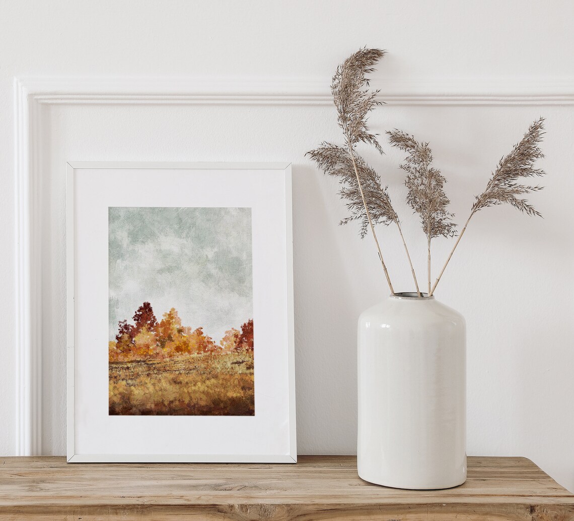 Fall Landscape Print Autumn Landscape Printable Wall Art - Etsy
