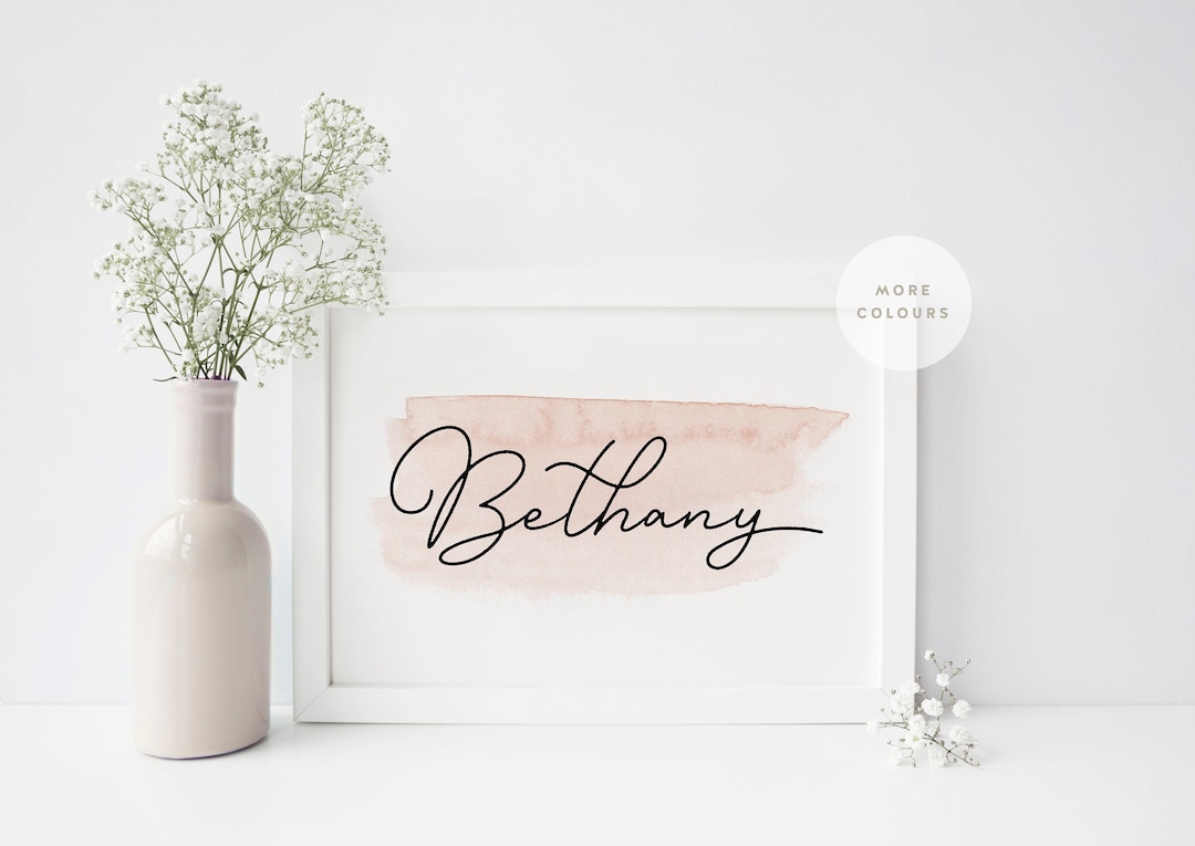 Custom Name Printable Wall Art Baby Name Print Custom Name - Etsy