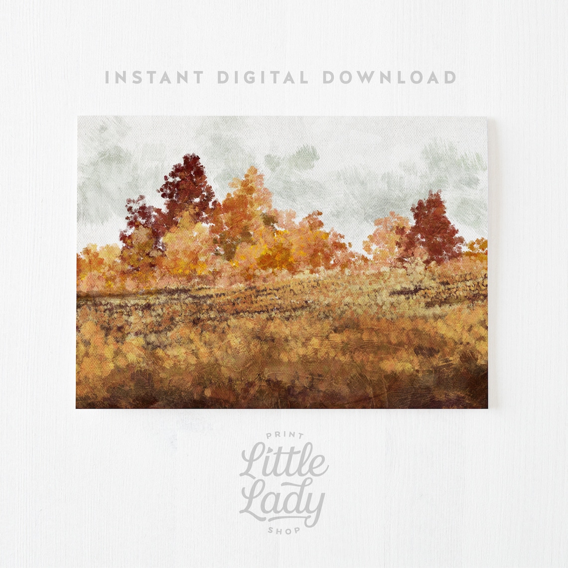 Autumn Landscape Print Fall Landscape Printable Wall Art - Etsy