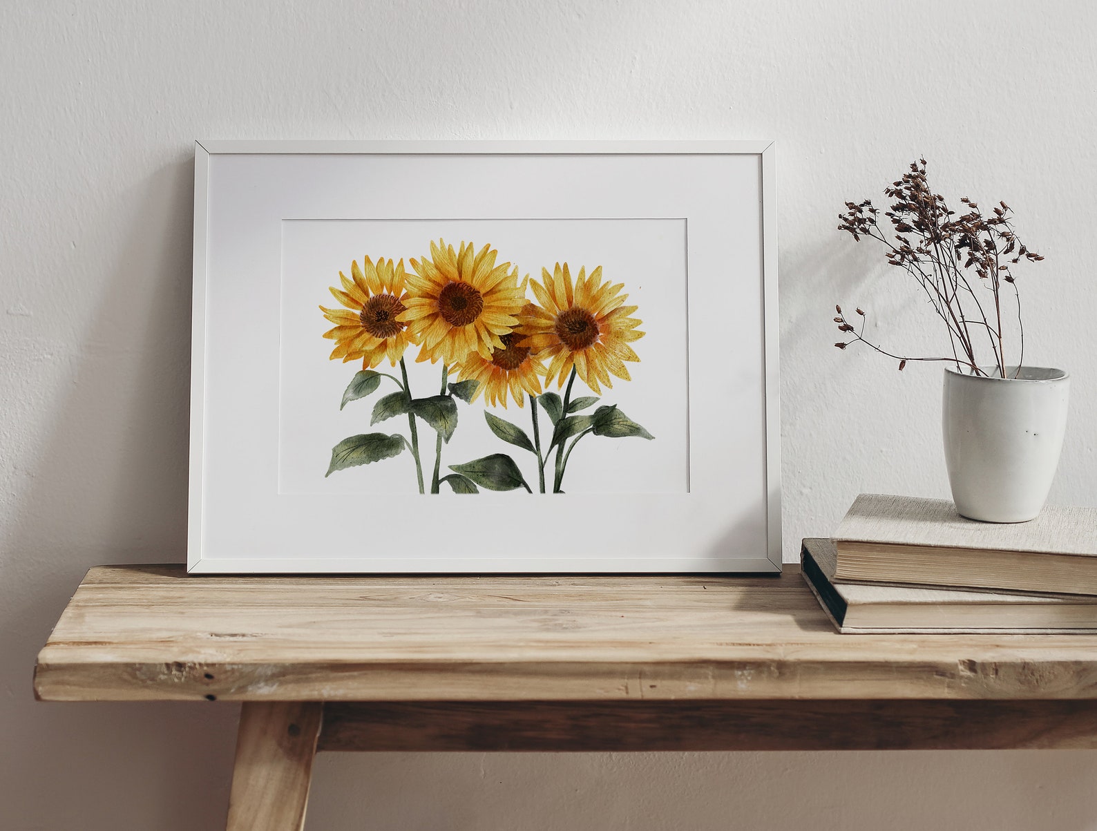 Sunflower Print, Fall Print, Fall Wall Art, Printable Wall Art ...