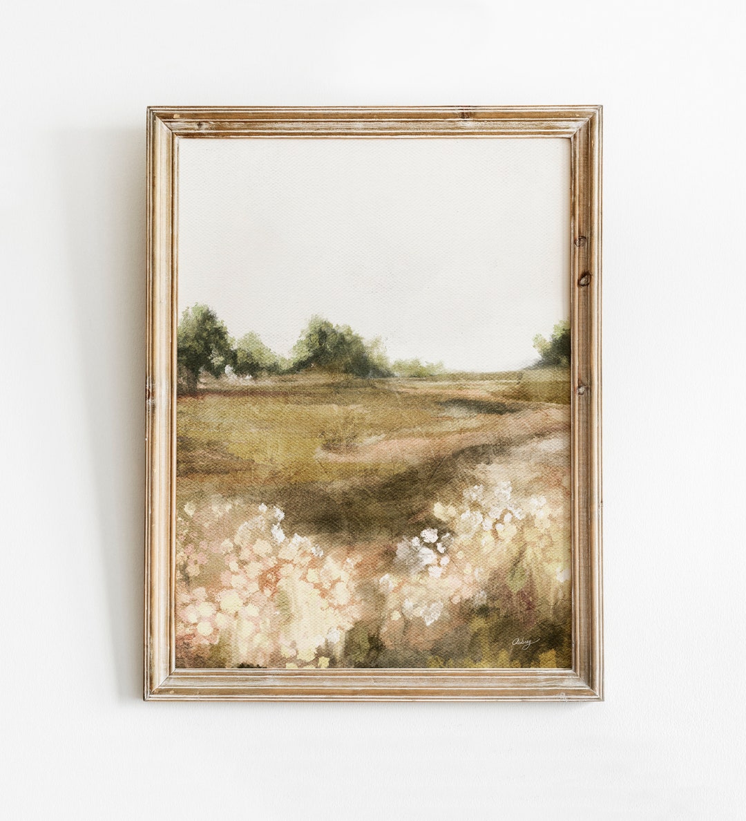 Country Summer Landscape Print, Natural Farmhouse Printable Wall Art ...