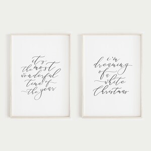 Christmas Decor, Its the Most Wonderful Time of the Year Print ...