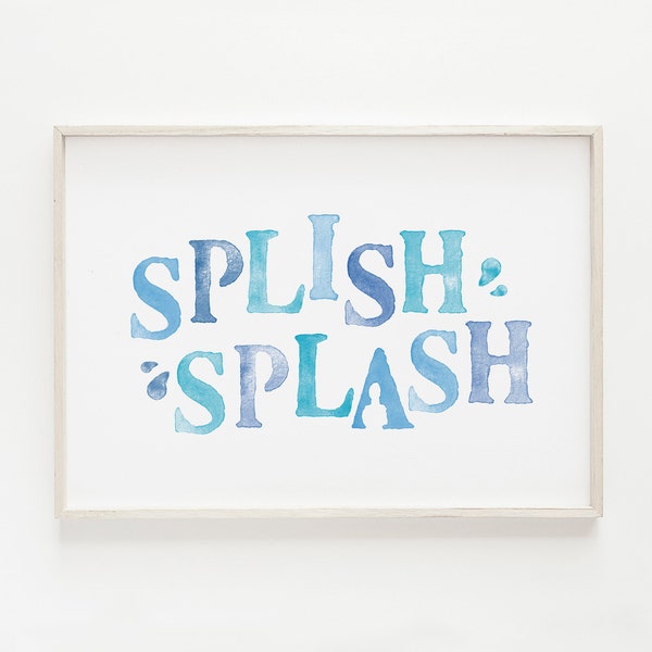 Splish Splash Wall Art - Etsy