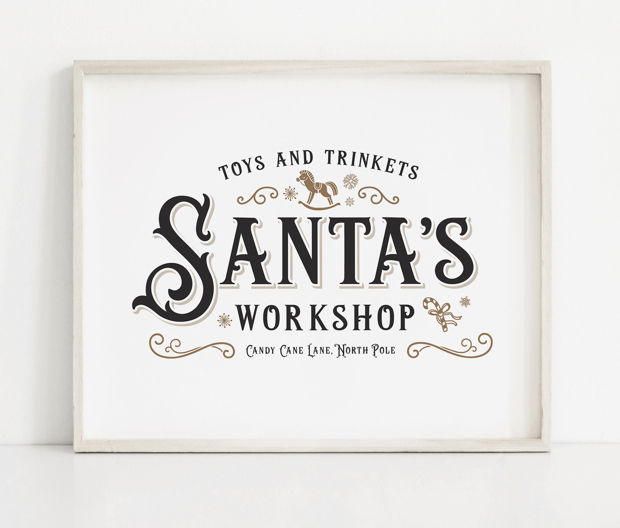 Printable Art Christmas Printable Santa's Workshop - Etsy Canada