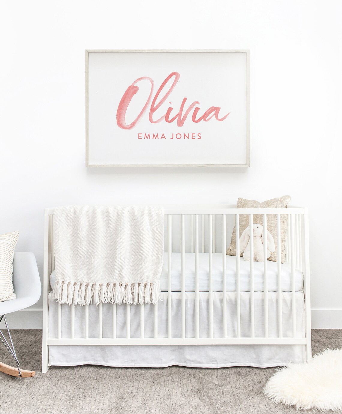 Custom Name Print, Baby Name Print, Nursery Wall Art, Custom Name Baby ...